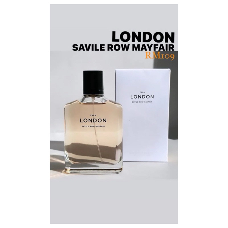 [Original] Zara MEN - LONDON Savile Row Mayfair 100ml EDT | Shopee Malaysia