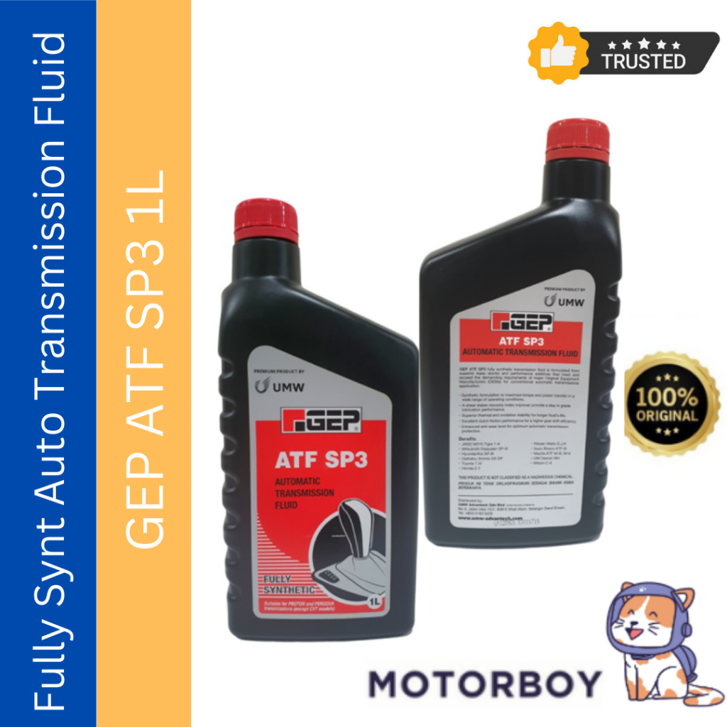 GEP ATF SP3 Fully Synthetic Auto Transmission Fluid (1L) | Shopee Malaysia