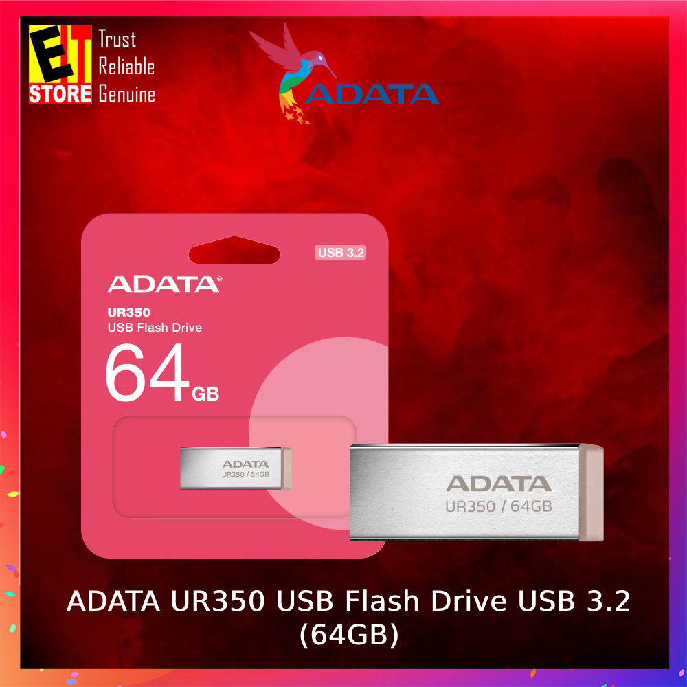 ADATA UV350/UR350 USB FLASH DRIVER USB 3.2 - 64GB / 128GB | Shopee Malaysia