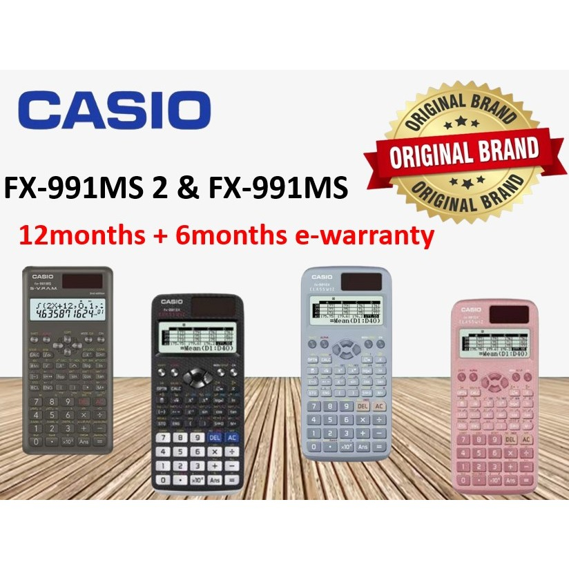 Casio FX-991MS 2 / Casio FX-991EX (Hitam/Merah Jambu/Biru) Kalkulator Saintifik | Shopee Malaysia