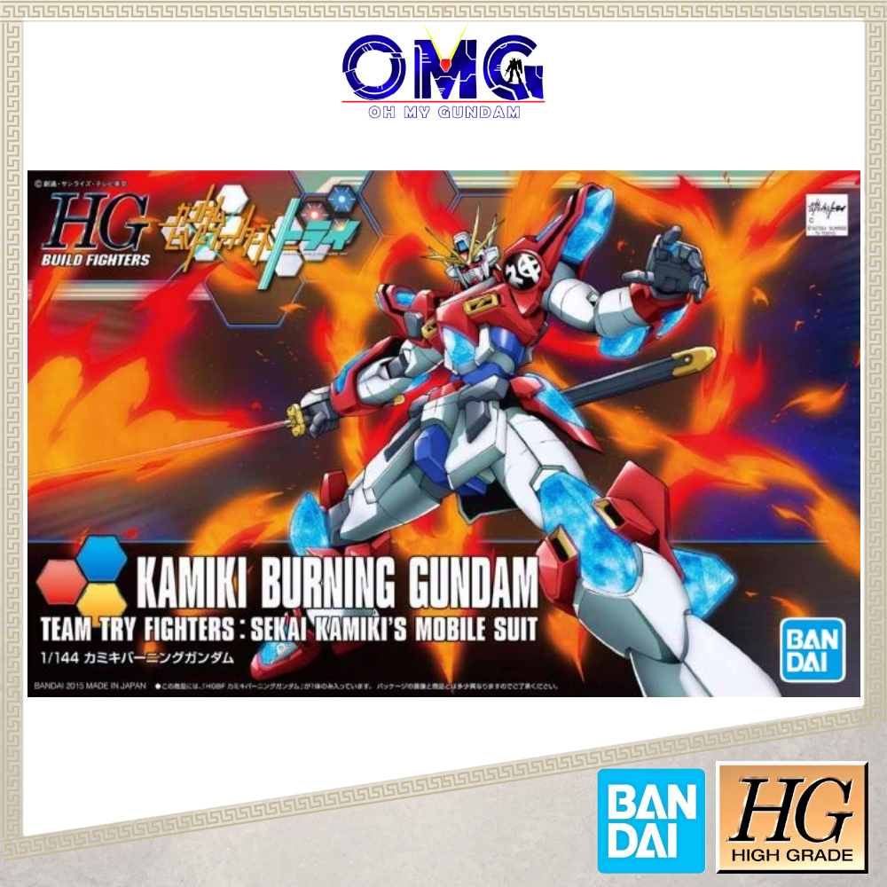 Bandai HGBF Kamiki Burning Gundam 57721 Build Fighters HG Kamiki ...