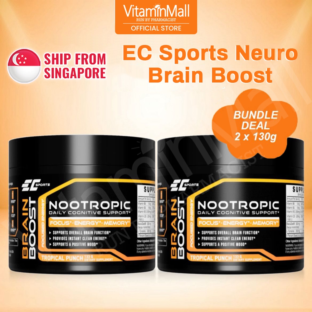 [TWIN PACK] EC Sport Brain Booster - Nootropic Brain Supplement To ...