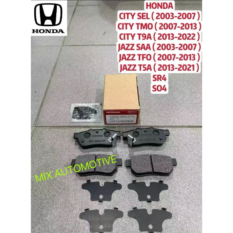 ( 100% ORIGINAL ) BELAKANG HONDA CITY SEL TMO T9A JAZZ SAA TFO T5A REAR ...