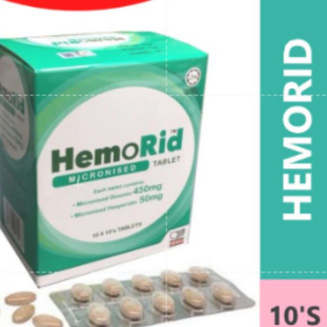 HEMORID MICRONISED TABLET(10X10'S/BOX) | Shopee Malaysia