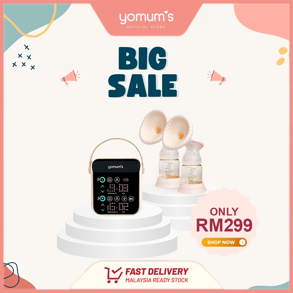 【CLEARANCE】Yomum’s Tour Double Electric Breast Pump Portable Silent ...
