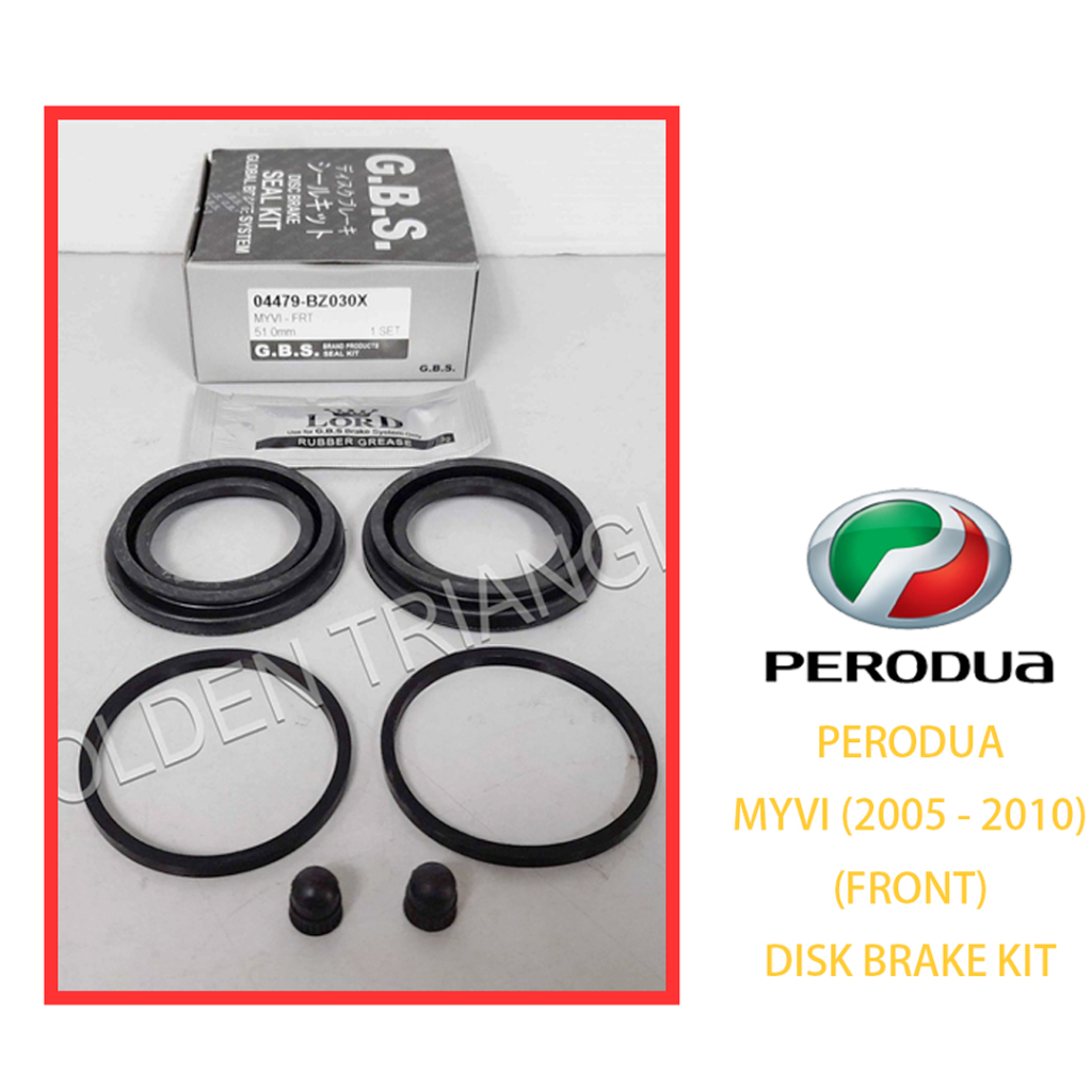 ORIGINAL PERODUA MYVI (YEAR 2005 - 2010) G.B.S FRONT DISC BRAKE CALIPER ...