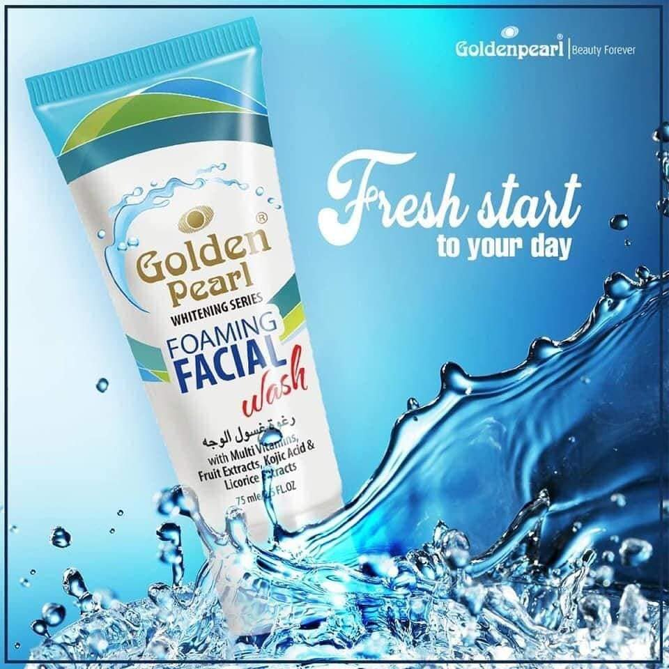 💯% Original, GOLDEN PEARL Whitening Series Foaming Facial Wash 75 ml | Shopee Malaysia