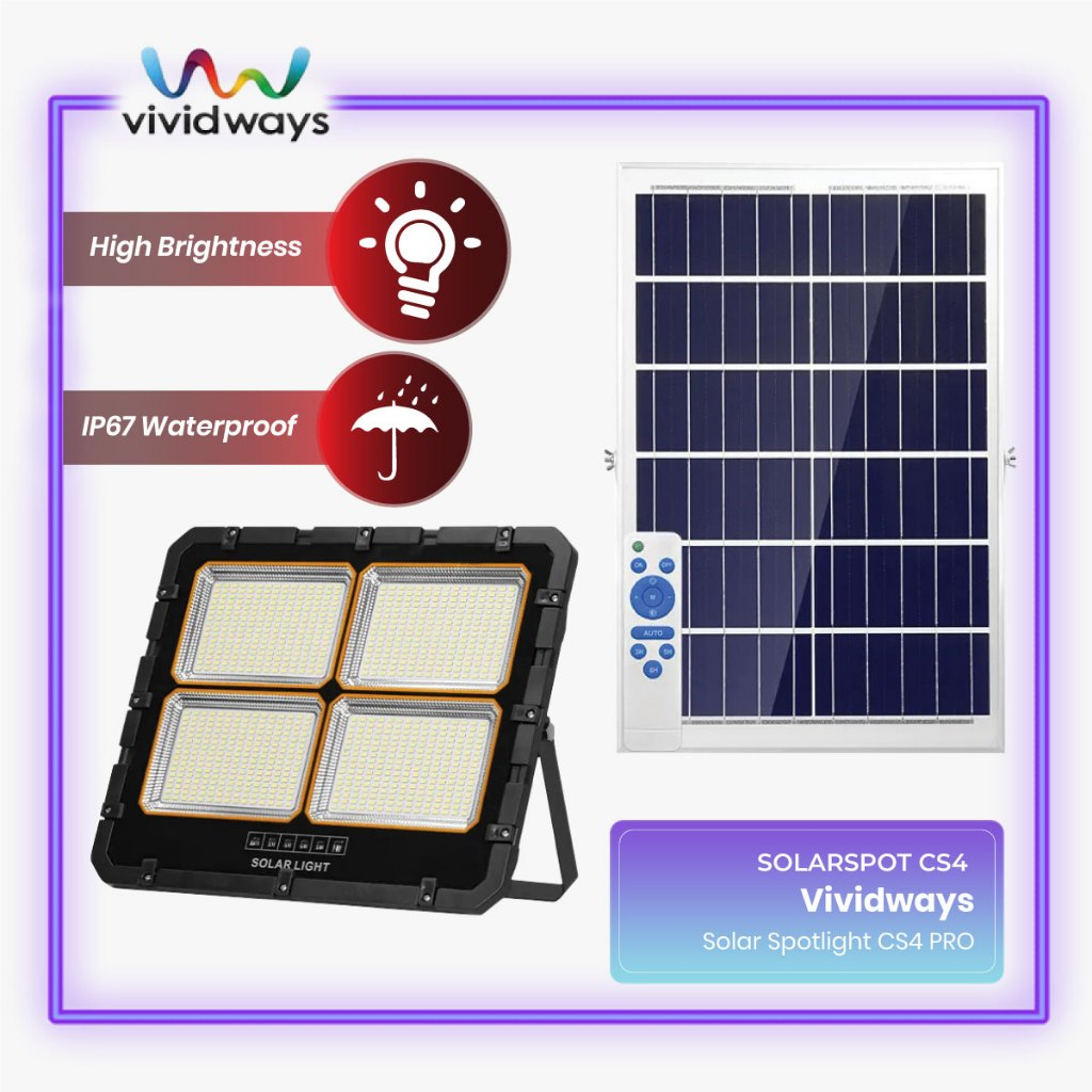 K2 VIVIDWAYS S4 PRO SOLAR SPOTLIGHT 6500K IP67 Waterproof High ...