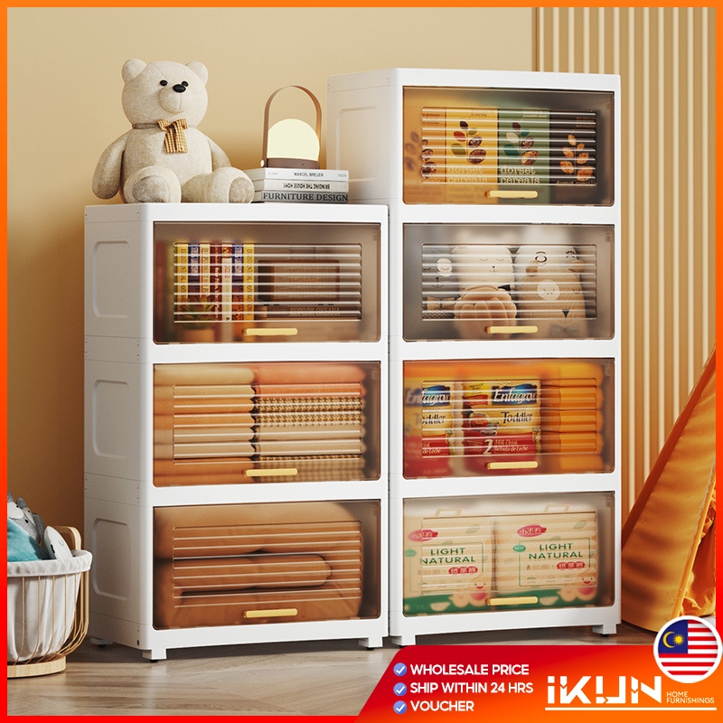 IKun Multi-Layer Storage Cabinet With Wheels Kitchen Cabinet Rack ...
