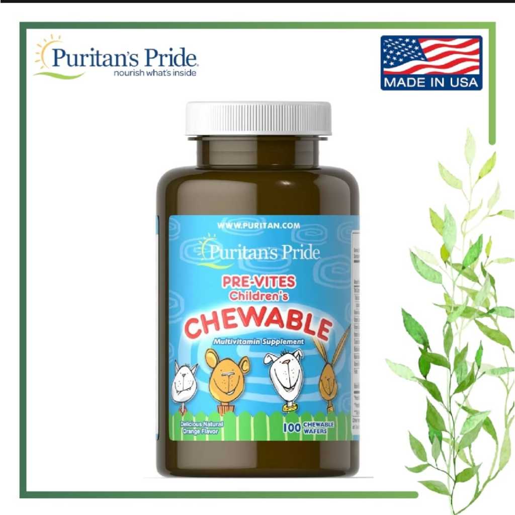 STOCK CLEARANCE Puritan's Pride [EXP: 11/24] Pre-Vites Children's ...
