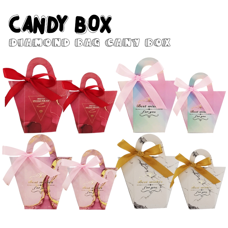 [PANDA] Diamond Bag Candy Box Wedding Party Birthday Favor Goodies Gift ...