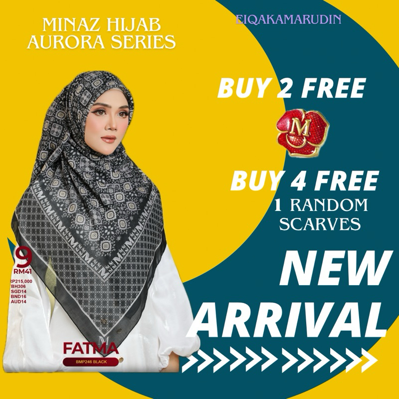 (LIMITED EDITION) PRE-ORDER ️ MINAZ HIJAB AURORA SERIES | Shopee Malaysia