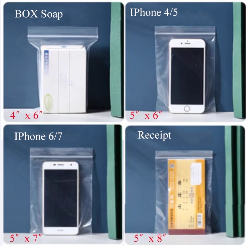 M Size Plastic Zipper Bag / Zip Lock Bag / Zip Bag /Transparent Plastic ...