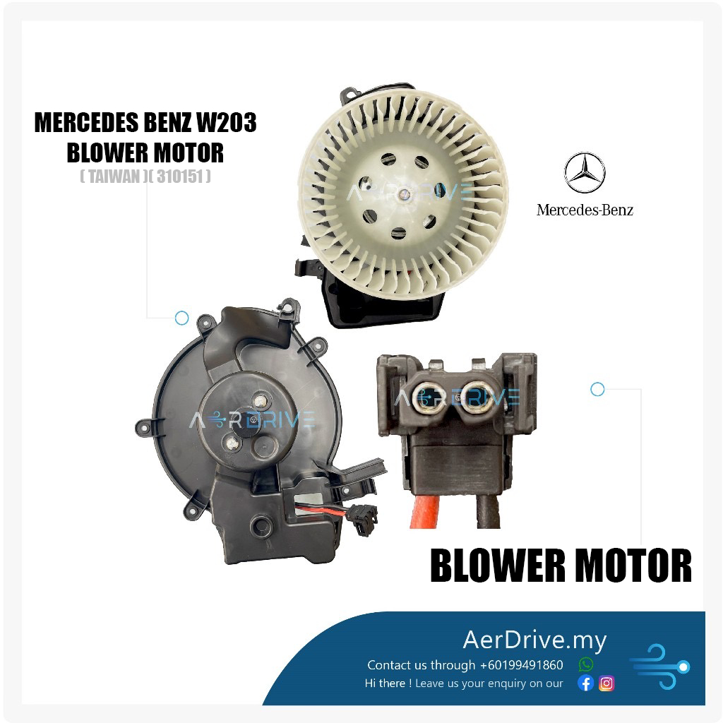 MERCEDES BENZ W203 BLOWER MOTOR 310151 (TAIWAN) | Shopee Malaysia