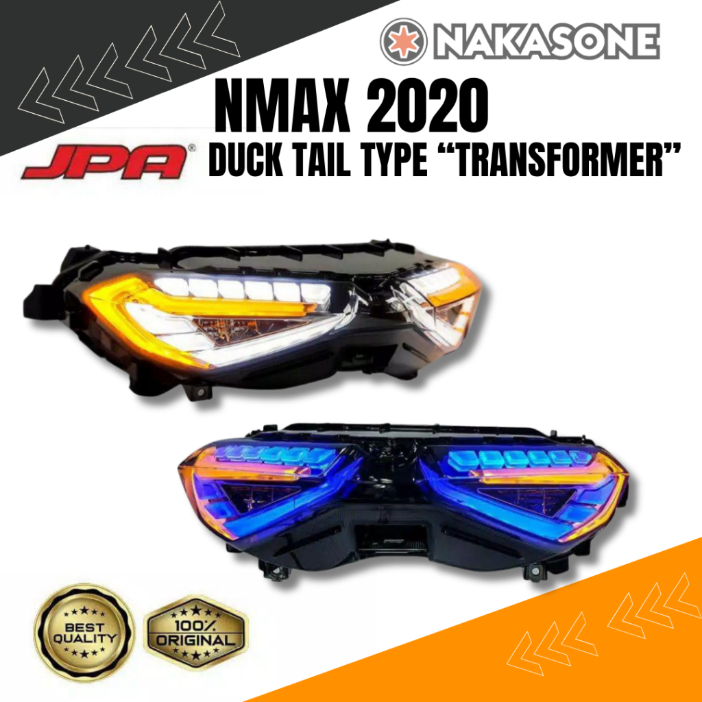 YAMAHA NMAX 2020 TAIL LAMP TYPE ( TRANSFORMER ) [BLUE + RED] [WHITE ...