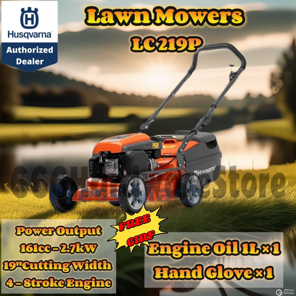 HUSQVARNA LC19 / LC219P Petrol Lawn Mower (Mesin Rumput Tolak Husqvarna ...
