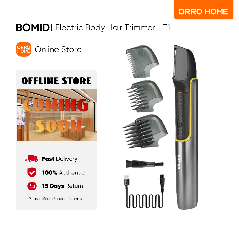 BOMIDI HT1 Multifunctional Shaver Body Hair Trimmer Men Women Personal Groomer Pubic Hair ...