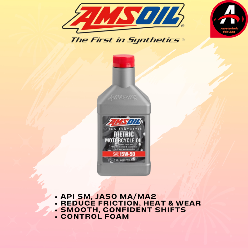 [Ready Stock] Amsoil USA SAE 15W-50 100% Fully Synthetic Metric ...