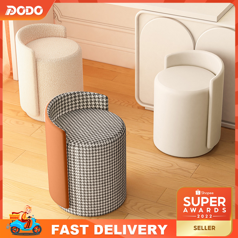 DO Round Dressing Stool & Chairs Light Luxury Sofa Round Stool Nordic ...