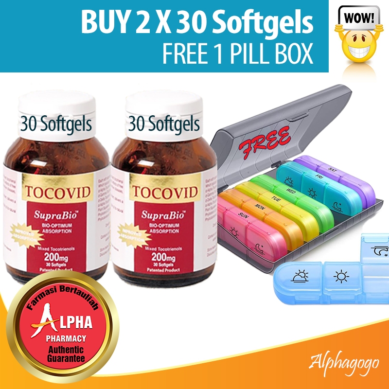 Tocovid Suprabio 200mg (10 Softgels / 30 Softgels / BUY 2X30's FREE 1 ...
