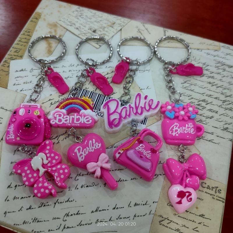 NEW PINK BARBIE KEYCHAIN CARTOON DOLL | Shopee Malaysia