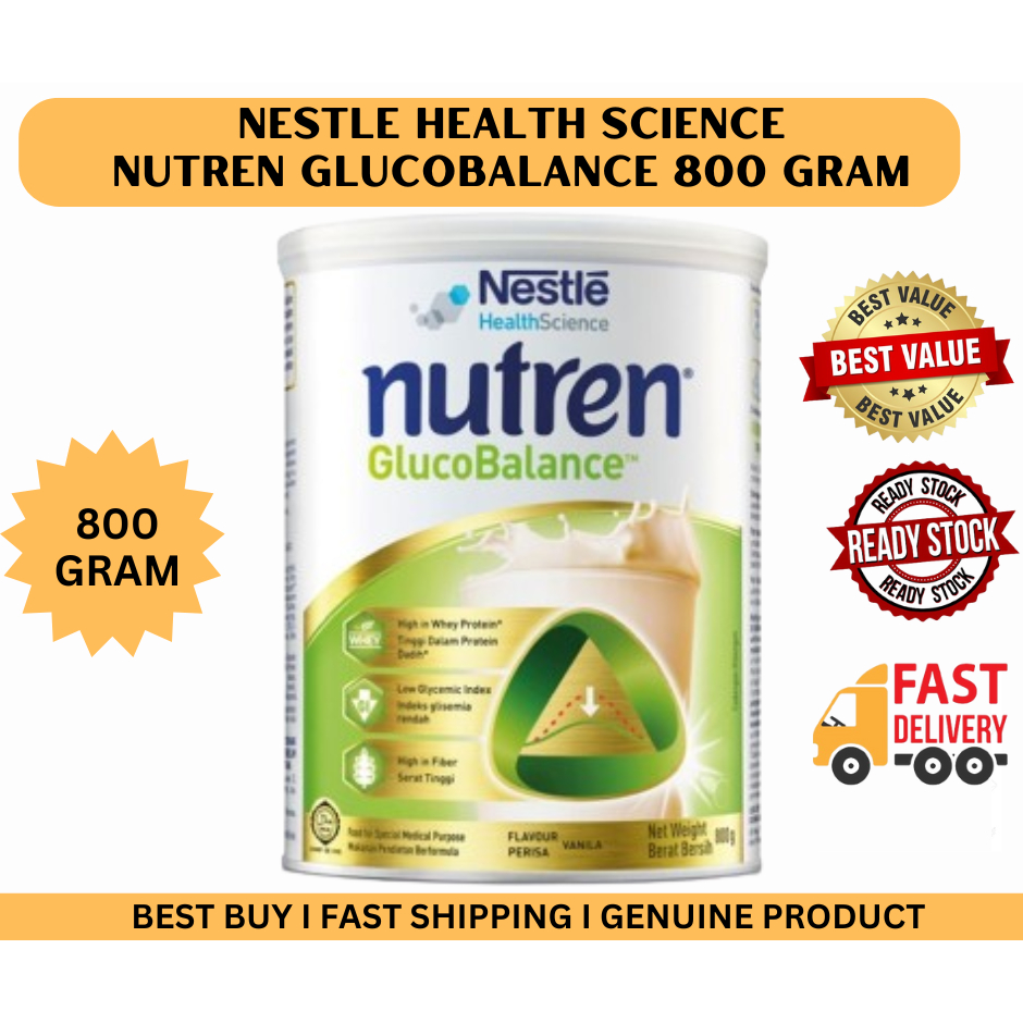 NUTREN GLUCOBALANCE ~ 800 GRAM ( VANILLA FLAVOUR ) | Shopee Malaysia