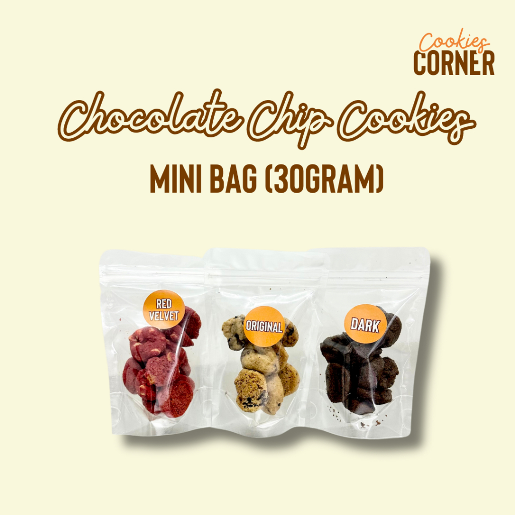 Doorgift Chocolate Chip Cookies Mini Goodies Bag Ala Famous Amos halal dan super crunchy by ...
