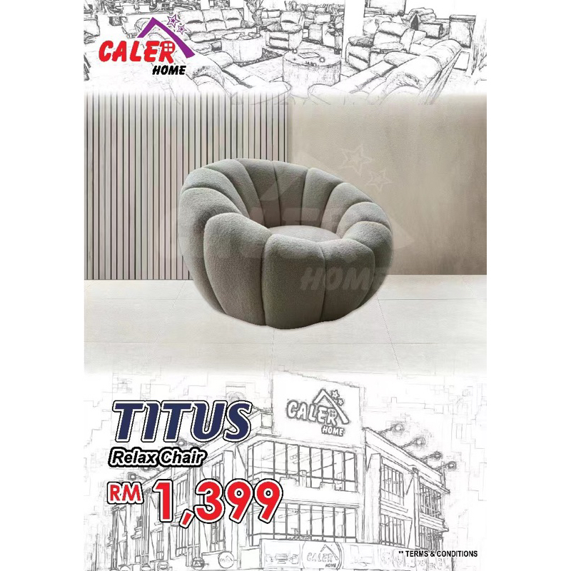 Relax Arm Chair Caler Home Titus [Free Delivery & Installation ...