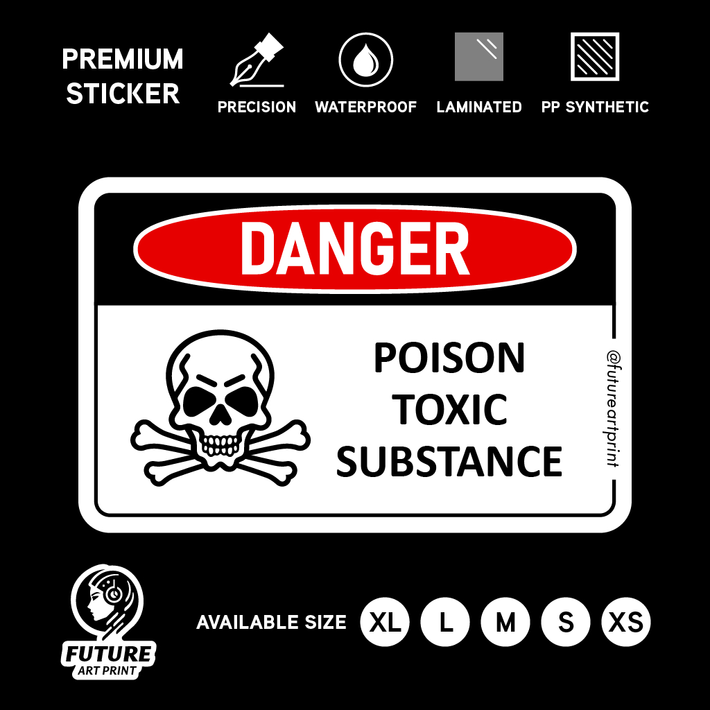Danger Poison Toxic Substance. Chemical Hazard Toxin Carcinogen ...