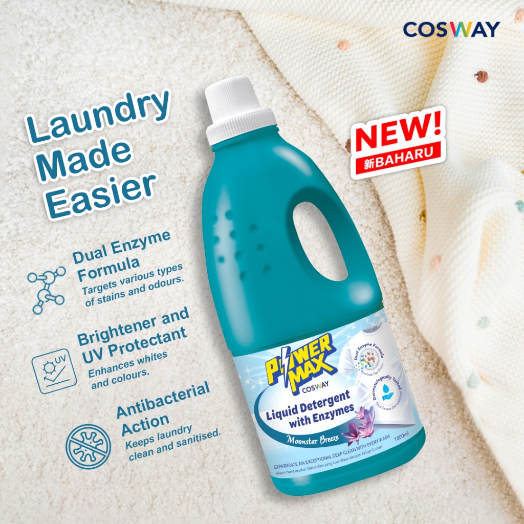 COSWAY PowerMax Concentrated Liquid Detergent / 2-in-1 Liquid Detergent ...