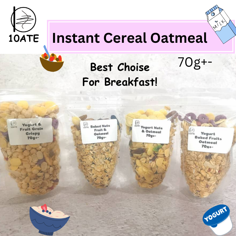 Instant Cereal Oatmeal - 70g +- | Shopee Malaysia