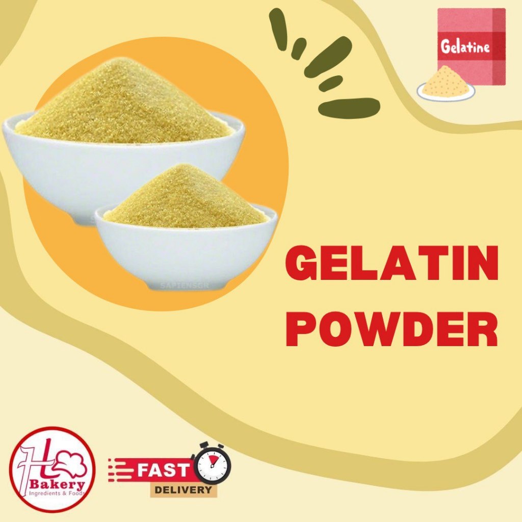 GELATIN POWDER / SERBUK GELATIN 50GM / 200GM / 500GM | Shopee Malaysia
