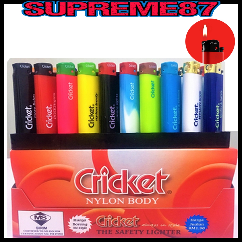 Cricket Nylon Body Lighters 50pcs (1 box) - Mix Colors Lighter (ISO ...