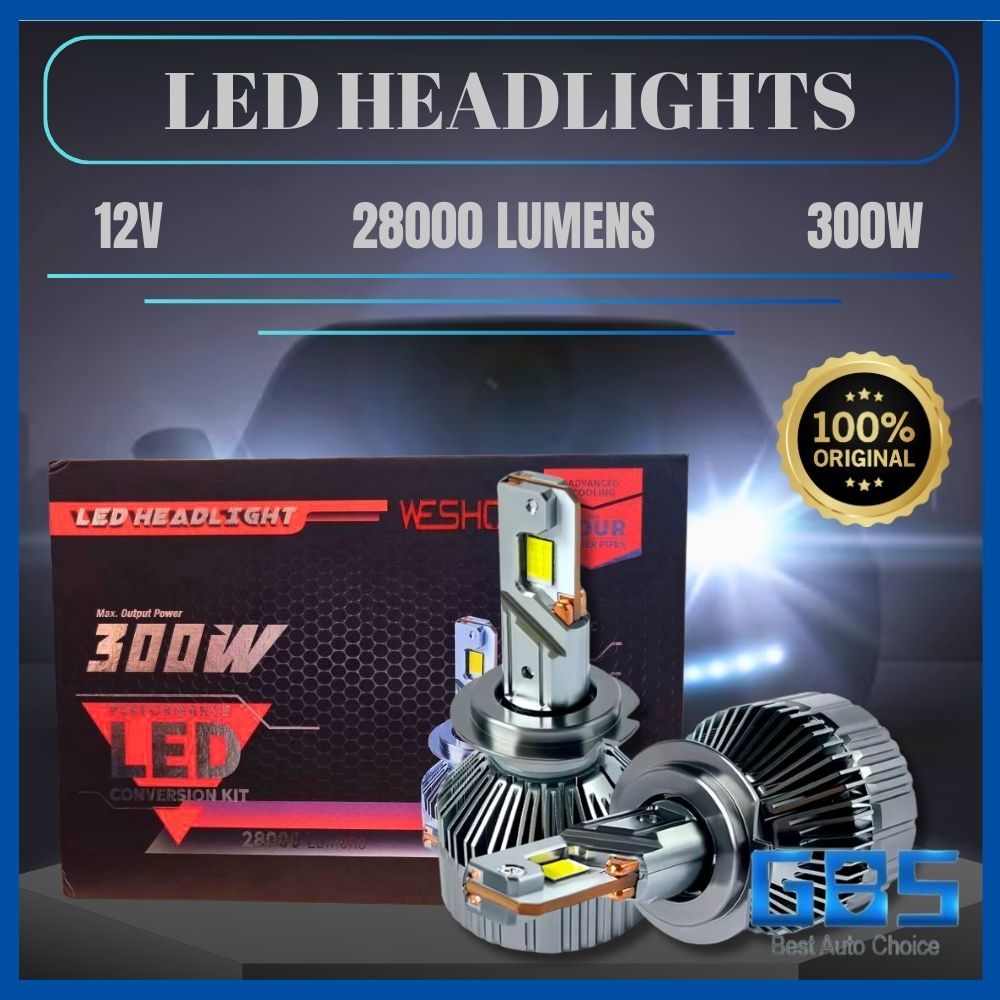 WESHOW GBS V60 Headlight LED H1 H11 H3 H4 H7 H8 9005 9006 Lampu Besar ...
