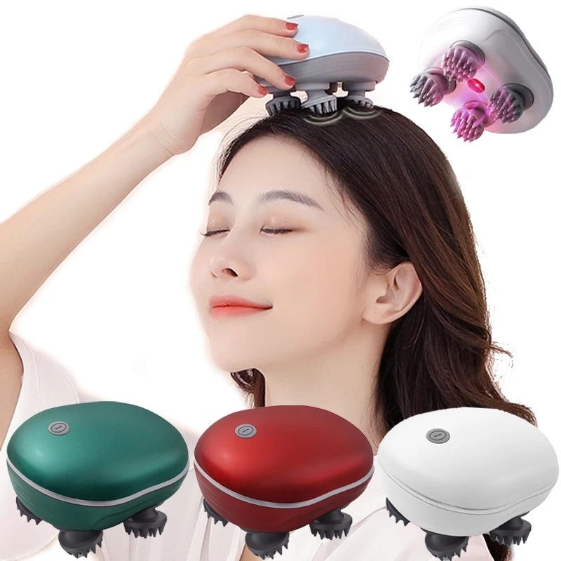 3D Electric Full Body Massager Head Massager Portable Electric Head ...