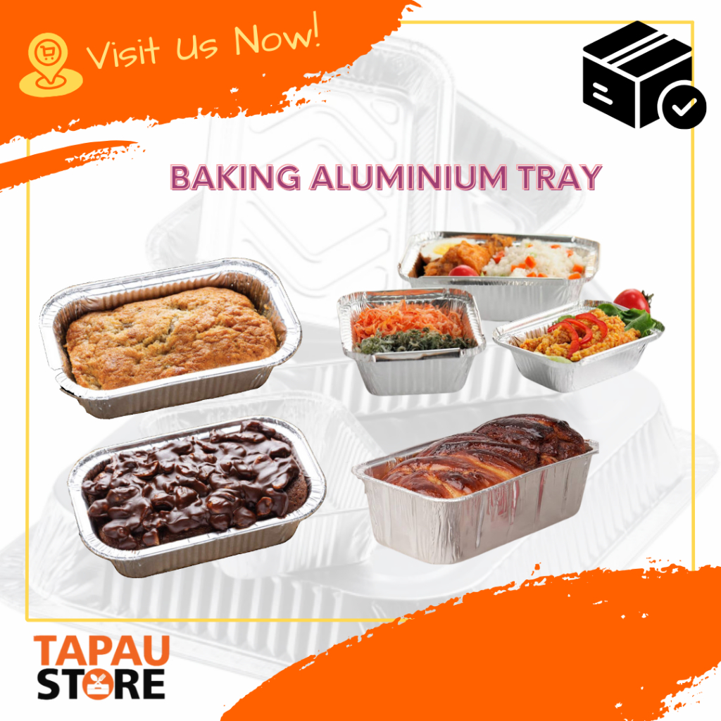 (Small Pack Set) Rectangle / Square Aluminum Foil Tray / Baking Tray ...