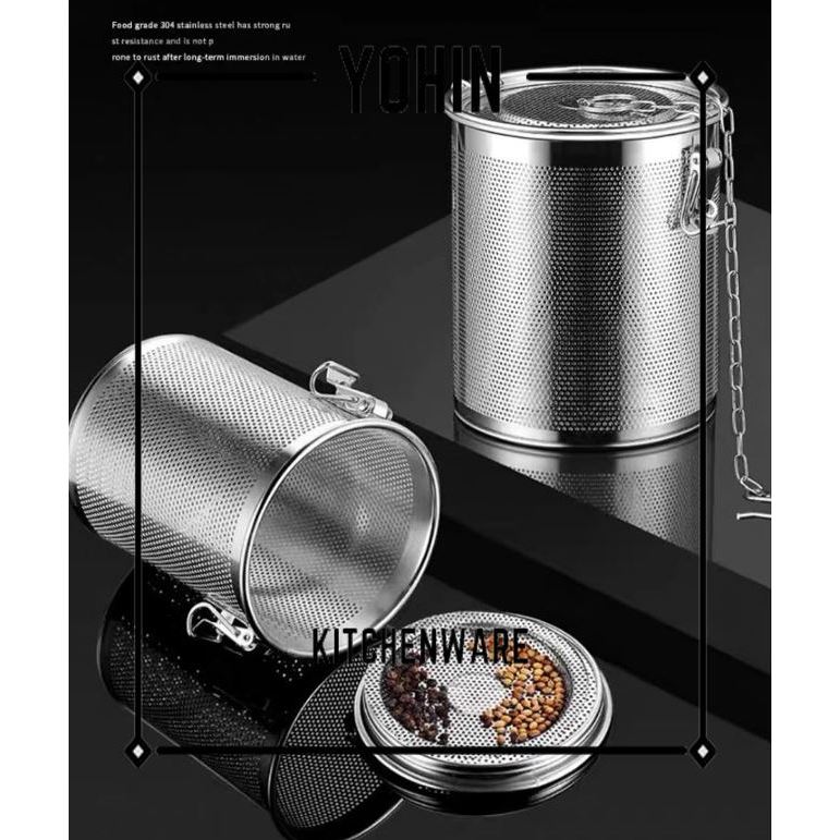 YOHIN 304 Stainless Steel Brine Basket Brine Cage Soup Brine Pot Spice ...