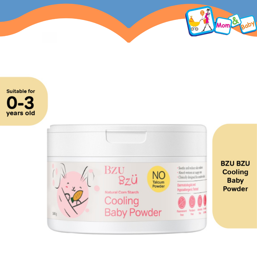 BZU BZU Cooling Baby Powder with Puff (140g) | Shopee Malaysia