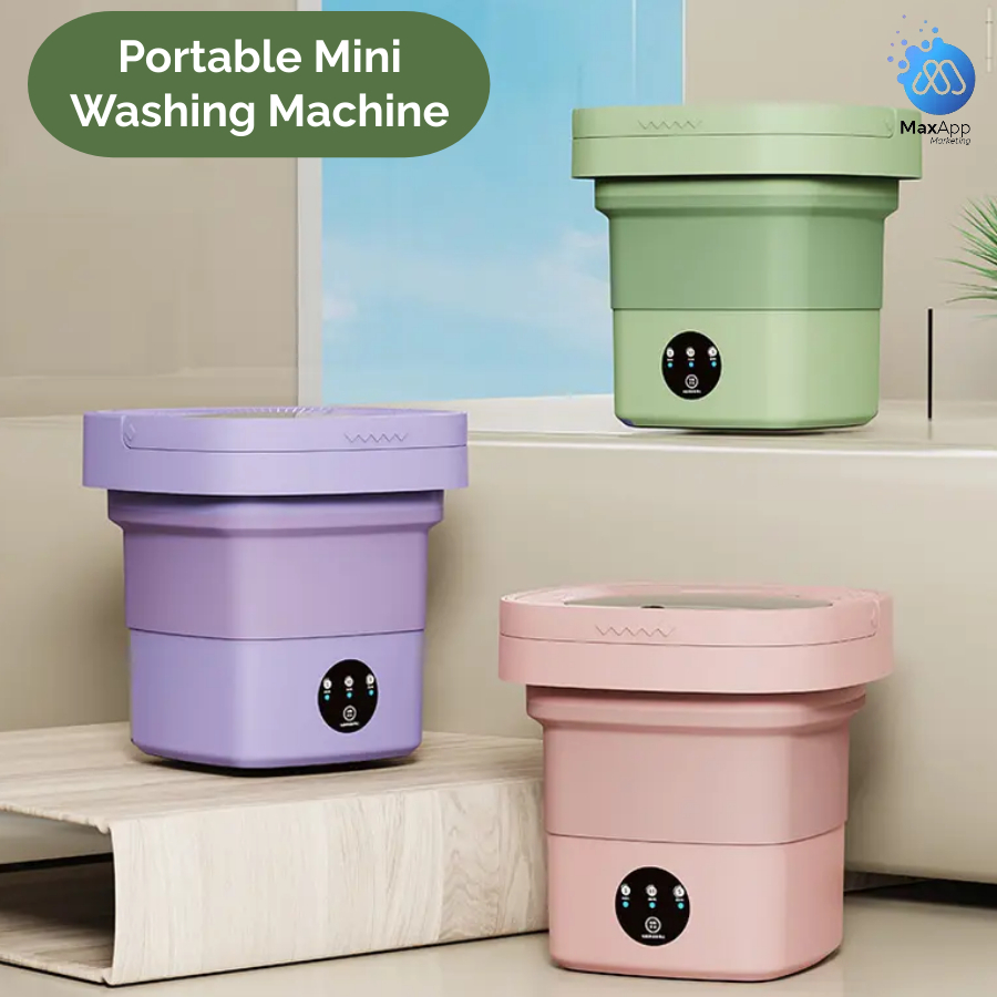 Foldable Folding Portable Mini Washing Machine 6L Small Washing Machine ...