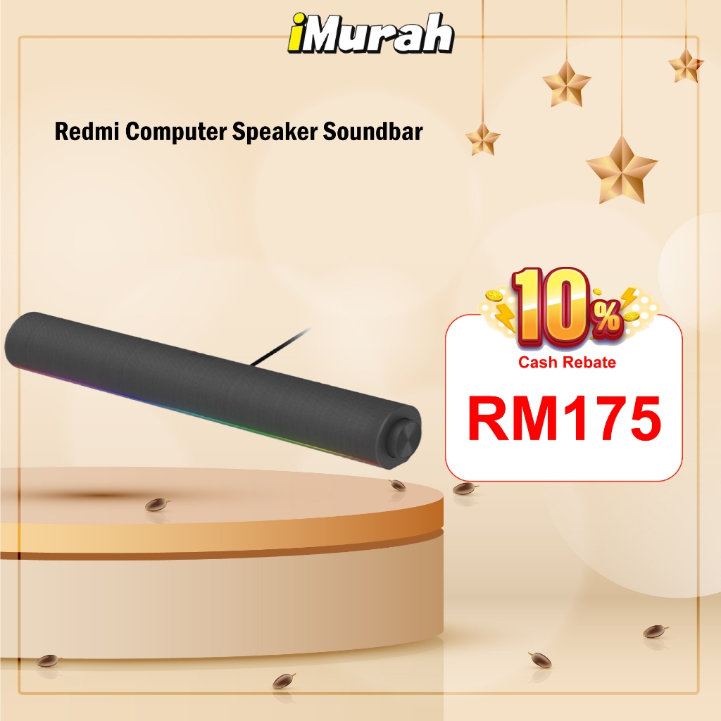 Xiaomi Redmi Gaming Desktop Sound Bar [RGB lighting Sync | Bluetooth 5. ...