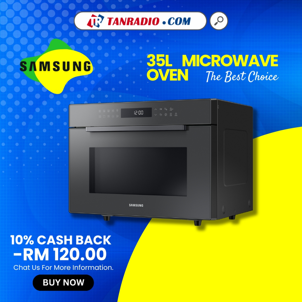 Samsung Pro Steam Microwave Oven - Grey (35L) MC35R8088LC / MC35R8088LV ...