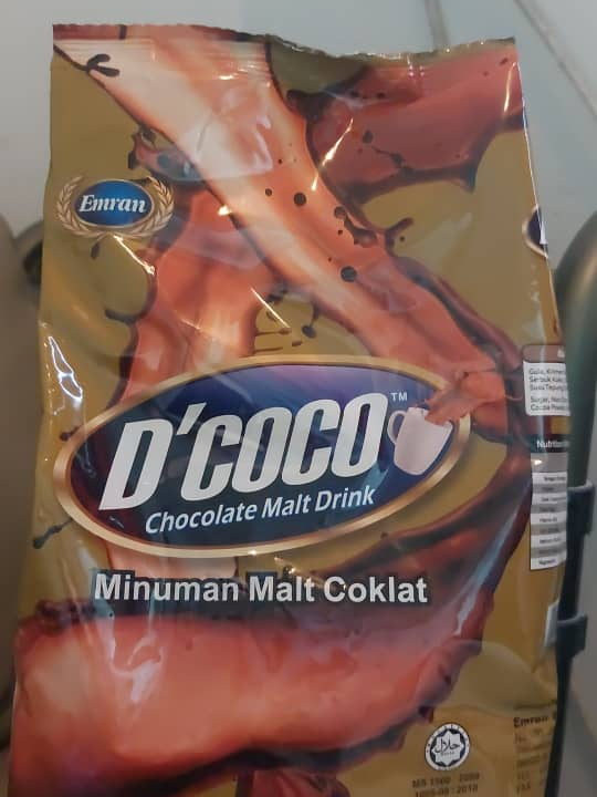 Ship 24h Emran D'coco Chocolate malt drink, serbuk coklat, chocolate ...