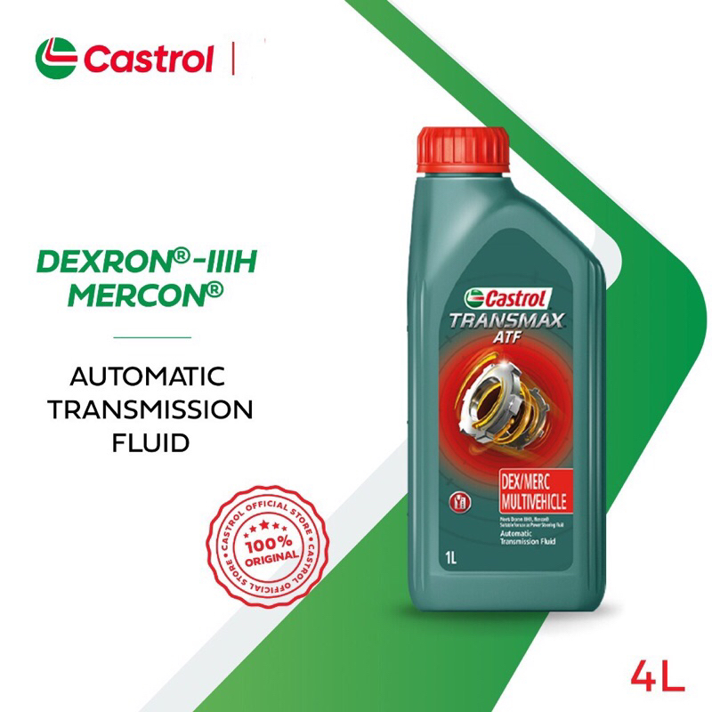 Castrol TRANSMAX ATF Dex/Merc Multivehicle Fluids (1L) | Shopee Malaysia