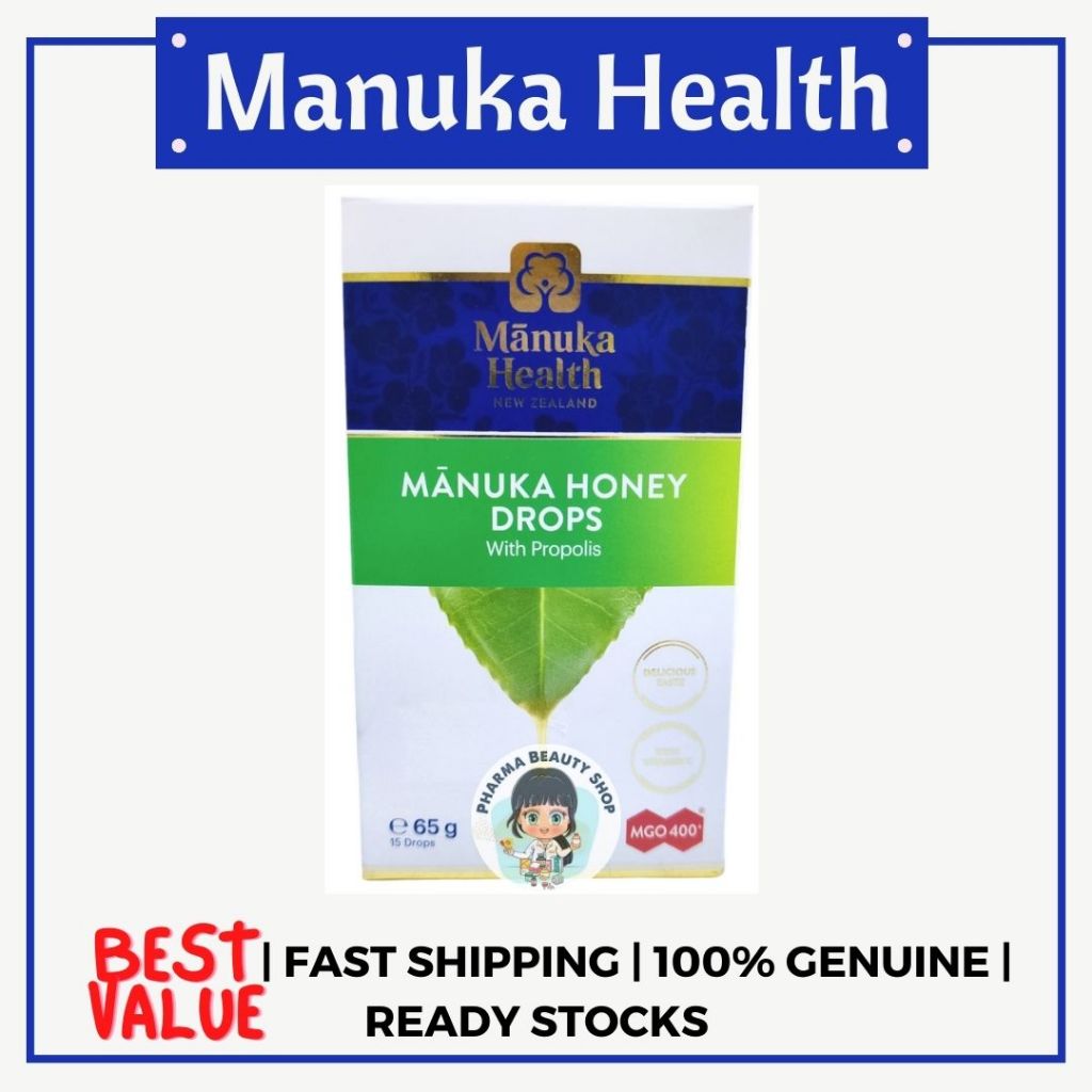 Manuka Health Manuka Honey Drops (MGO 400+) 65g/ 15 drops | Shopee Malaysia