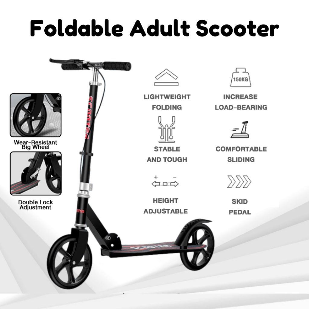 Premium Quality Kids Adult Alluminium Carbon Steel Portable Scooter ...