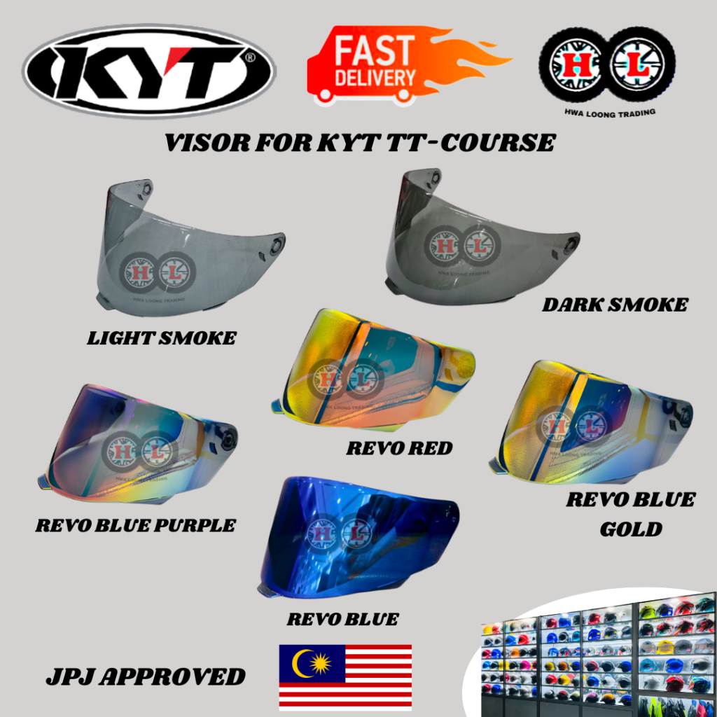 VISOR KYT TT-COURSE ( VISOR SIANG & MALAM KYT TT COURSE ORIGINAL ...