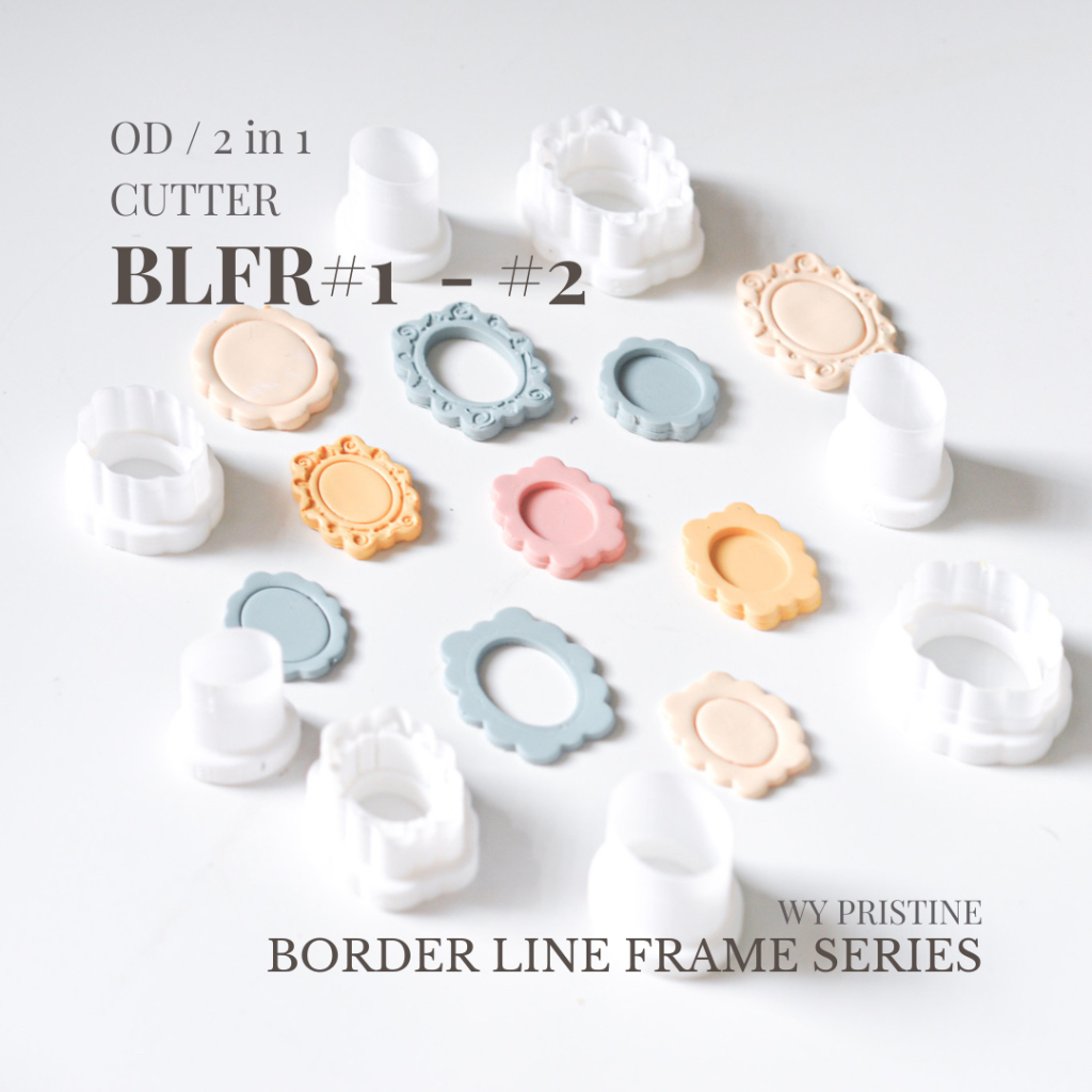 WY Pristine | Polymer Clay Cutter | 2 in 1 Stamp cutter | Border Line ...