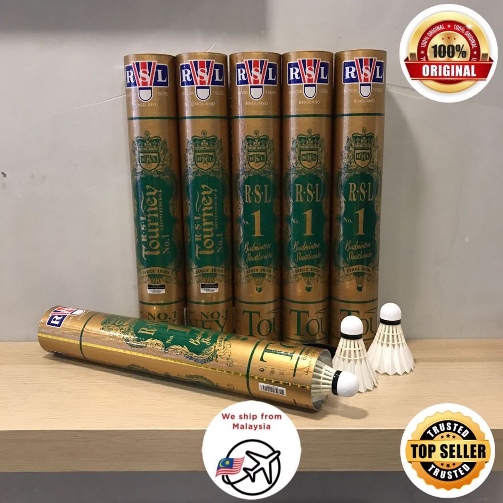 NEW RSL TOURNEY NO 1 SHUTTLECOCK 100% ORIGINAL | Shopee Malaysia