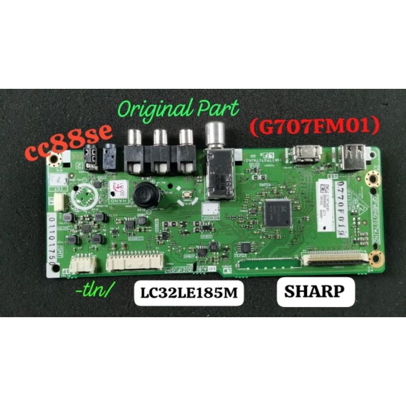 SHARP LED TV MAIN PCB BOARD ORIGINAL PART LC32LE185M LC-32LE185M ...