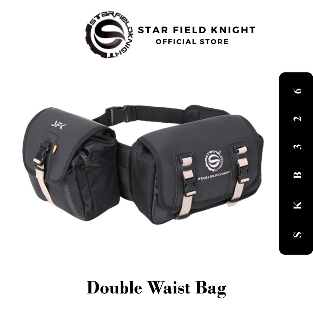 Star Field Knight SKB326 Pouch Bag Double Waist Pack Belt Beg Motor ...